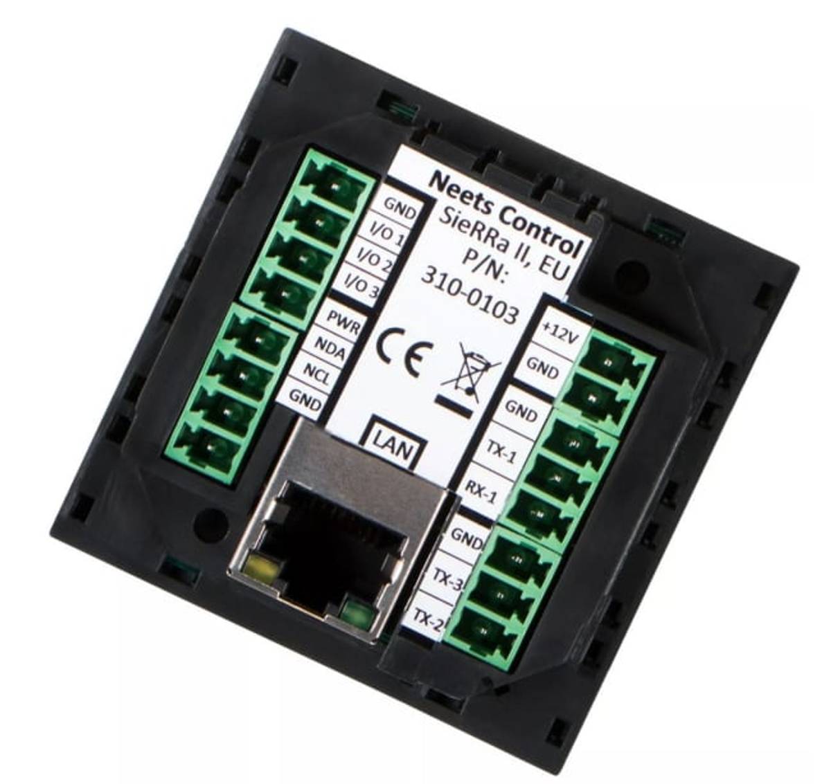 Sierra II 8EUB - 8-knapps kontrollpanel med ethernet, sort - Viratech