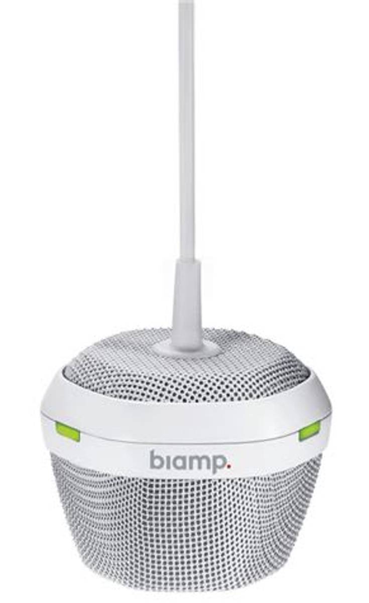 Ceiling mounted beamforming microphone, Hvit - Viratech