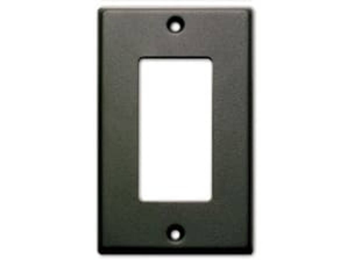 RDL dekkplate 1-gang for US boks sort - Viratech